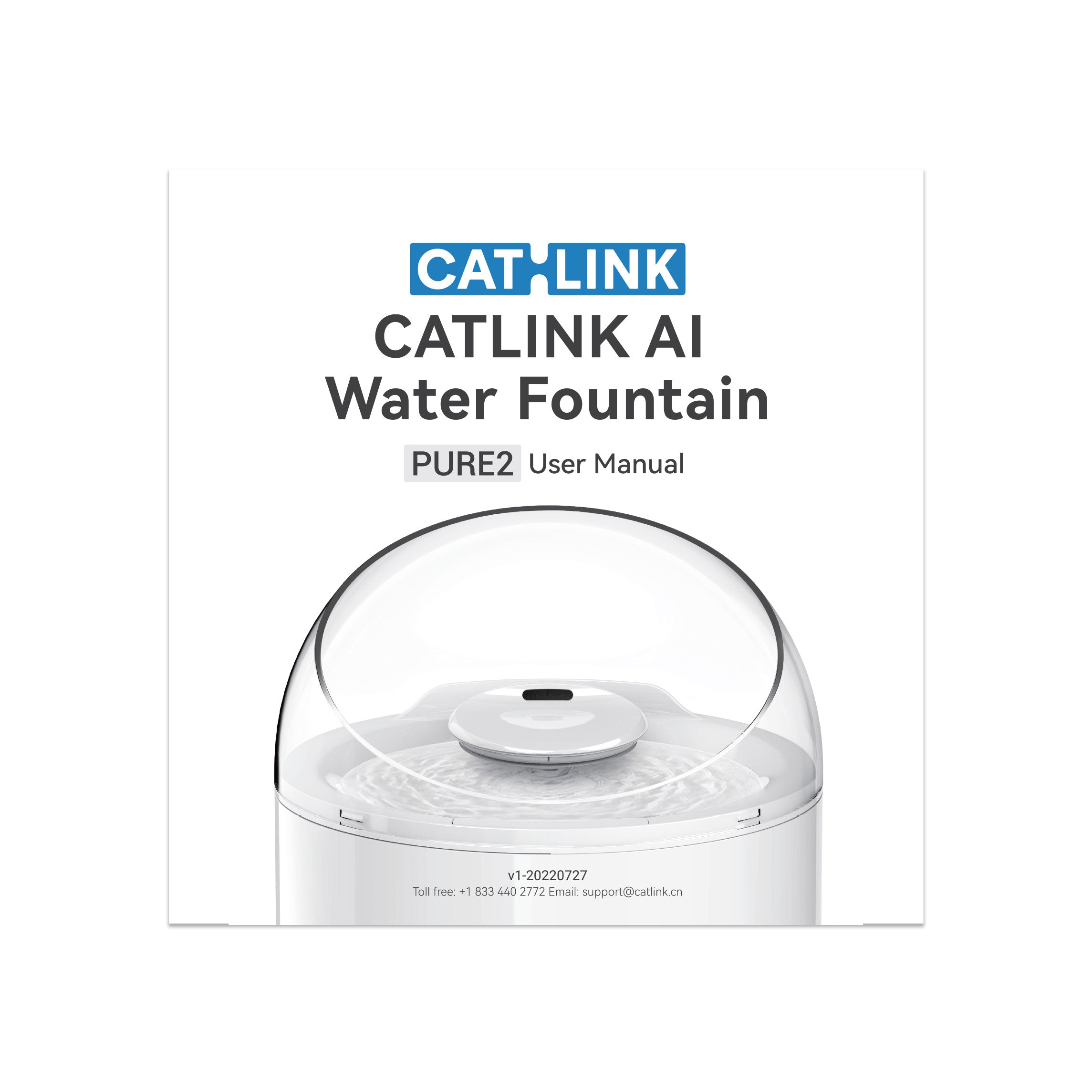 CATLINK Ultra-Filtration Water Fountain with Wireless Pump - PURE 2