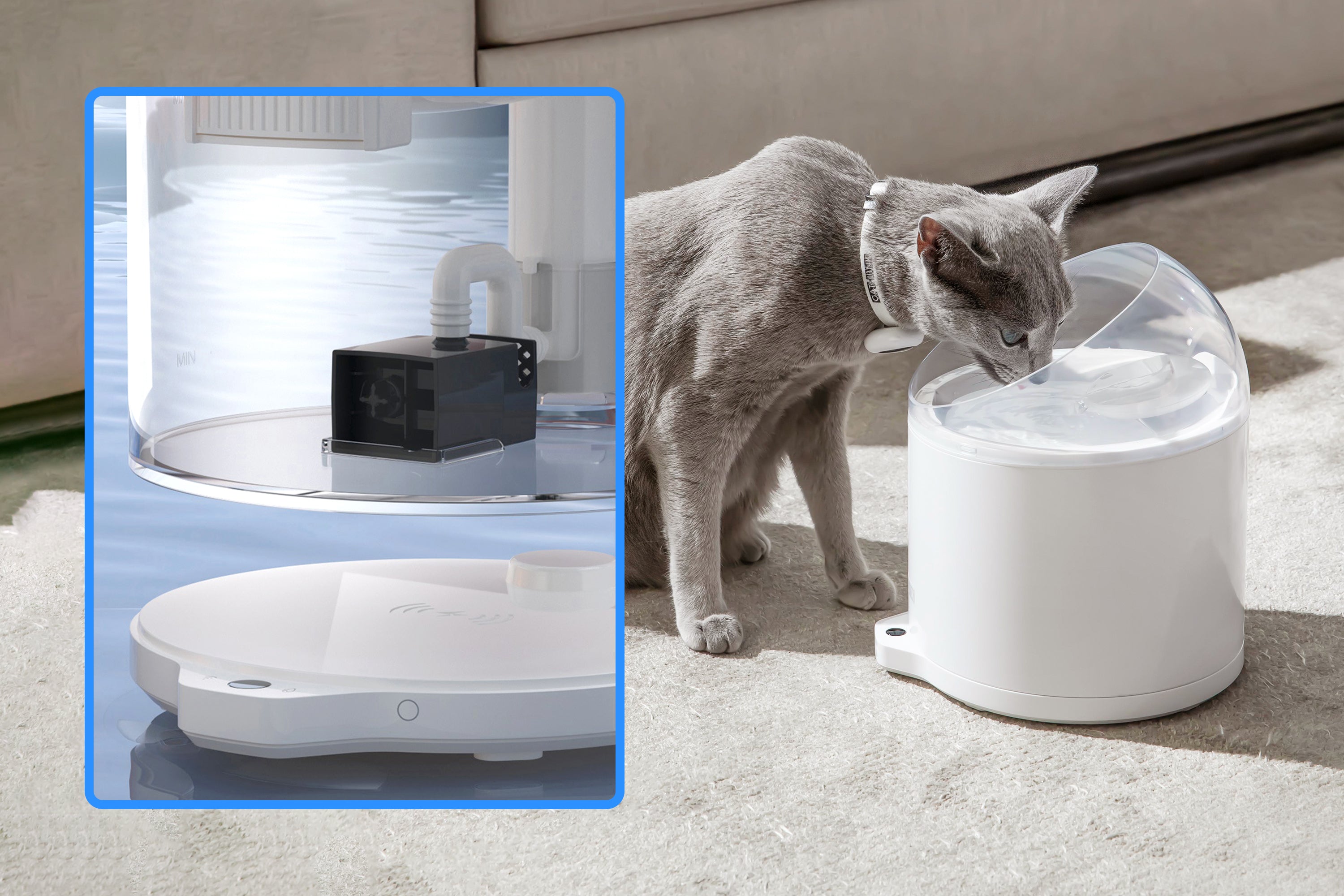 CATLINK Wireless Pump & Ultra-Filtration Water Fountain - PURE 2